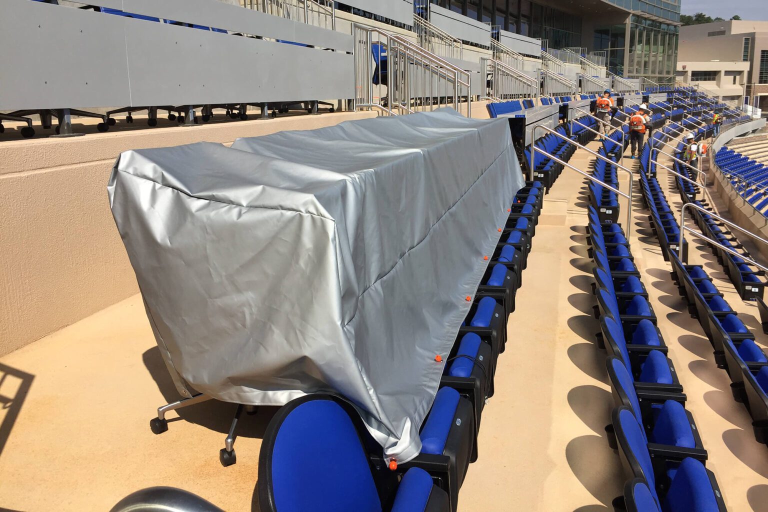 Stadium Protective Seating Covers | DAC Awnings - Durham